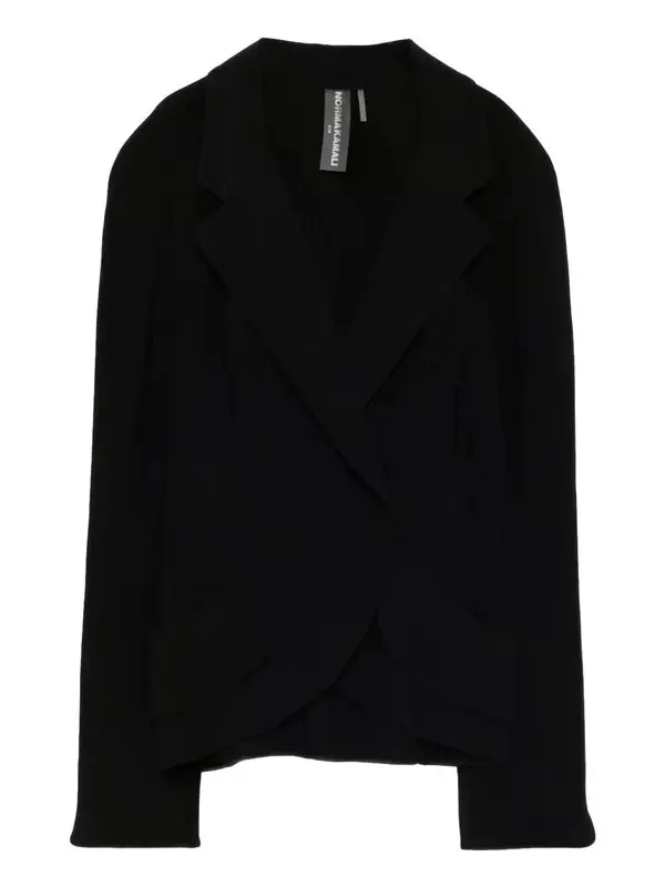 Norma Kamali Draped Lapels Jacket - Black