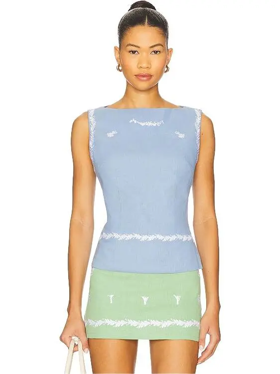Yllw Marie Tank Top - Bleu