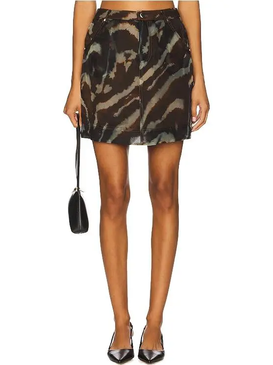AMUR Kathy Mini Skirt - Aerial Terrain