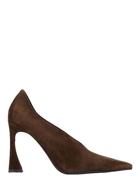 Jeffrey Campbell Hints Pump - Espresso Suede