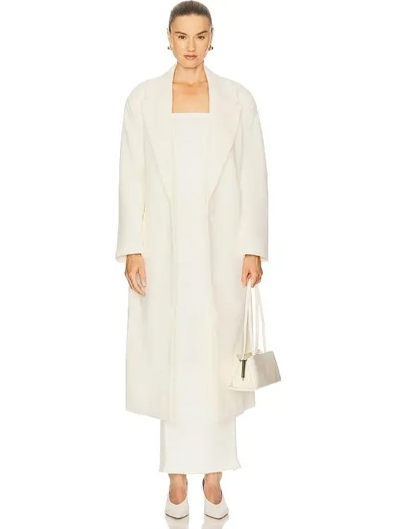 Bardot Classic Oversized Coat - Ivory