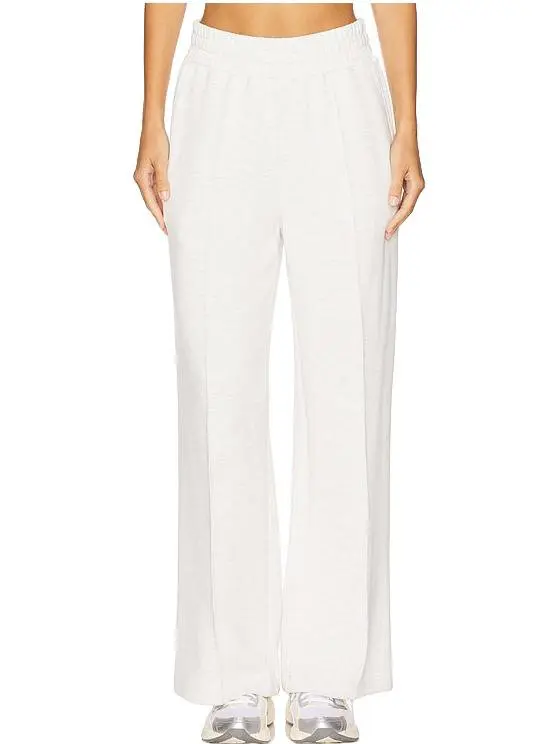 Varley The Wide Leg 30 Pant - Ivory Marl