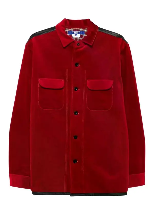 Junya Watanabe Panelled Shirt Jacket - Red