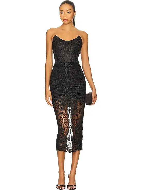 ZHIVAGO Imprint Dress - Black