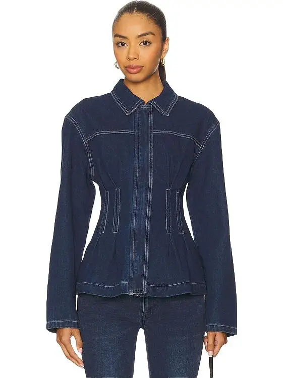 Superdown Marina Denim Jacket - Dark Blue