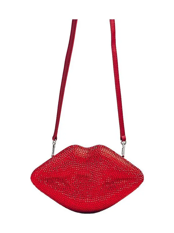 SIMONMILLER Molded Lips Clutch - Red Lips