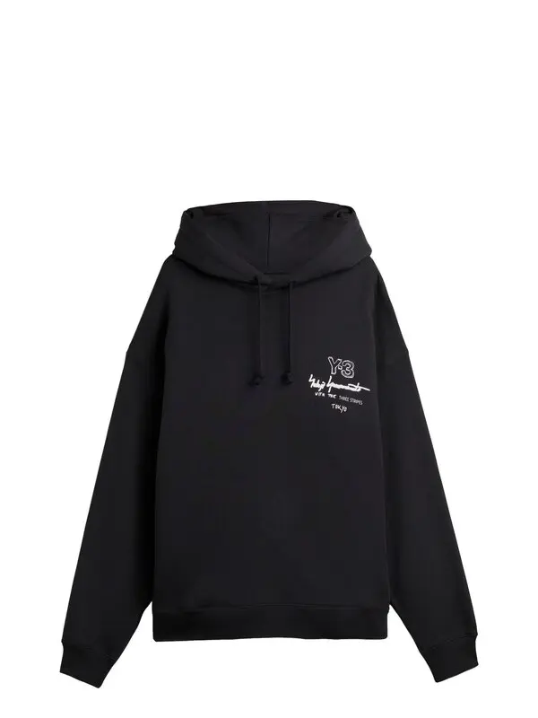 Adidas Cotton Sweatshirt Hoodie - Black