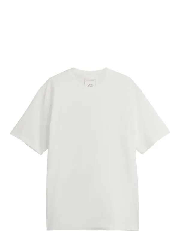 ADIDAS Y-3 Cotton Gfx Ss Tee Tshirt - White