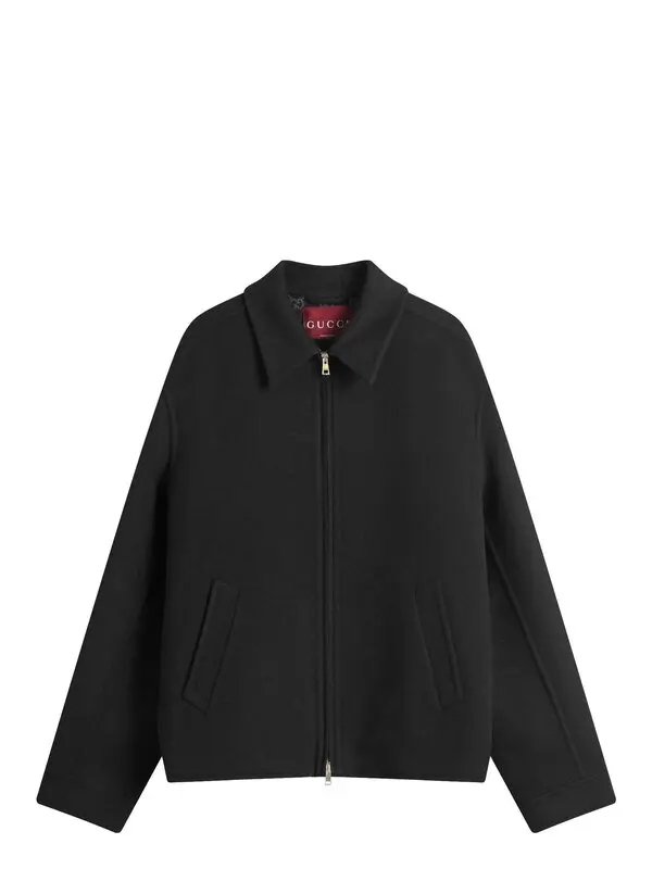 Gucci Gg Double Wool Blouson - Black