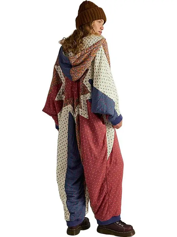 Free People Morning Star Quilted Onesie - Multi Combo