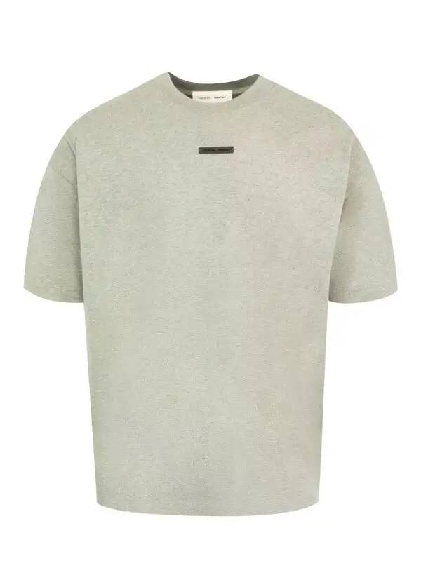 Fear Of God Logo-patch T-shirt - Grey