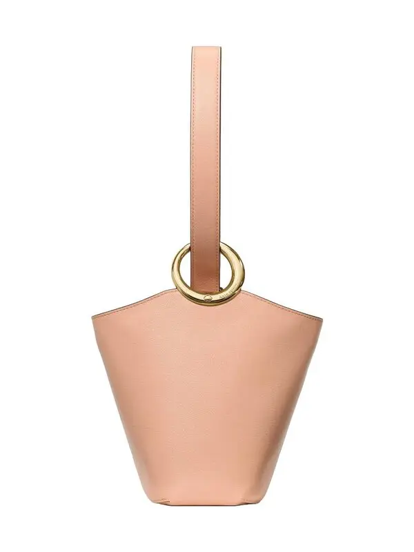 Kate Spade New York Mini Halo Bucket Bag Fine Grain Leather - Light Cantaloupe