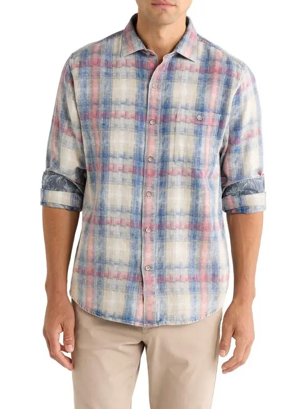 Tommy Bahama Palo Alto Plaid Cotton Button-up Shirt - Shellrossa