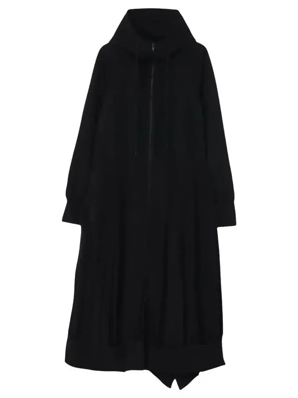 Yohji Yamamoto Zip-fastening Midi Dress - Black
