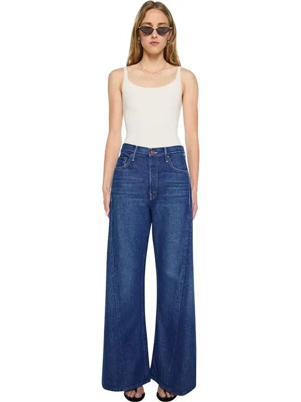 MOTHER Snacks! The Lemon Twist Sneak Yes, Chef! Jeans - Blue