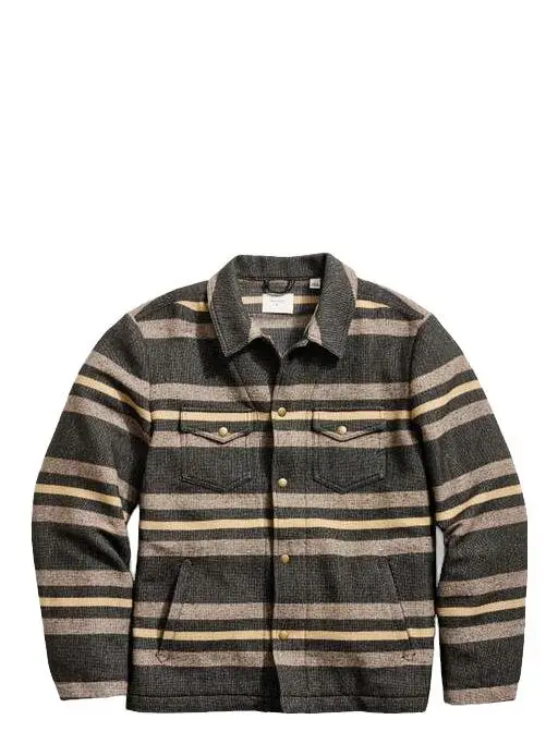 Billy Reid Stripe Woodsman Jacket - Asphalt Multi