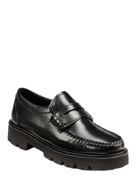 G.H.BASS Lug Sole Penny Loafer - Black