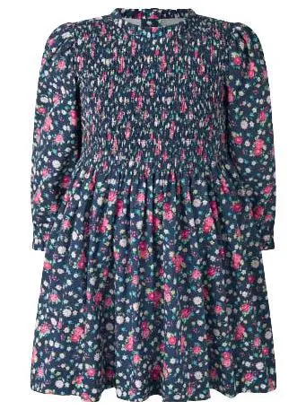 RACHEL RILEY Floral Ruched Dress - Navy