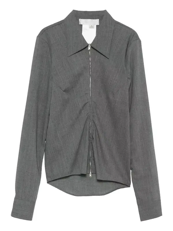 Our Legacy Slim Zip Shirt - Grey
