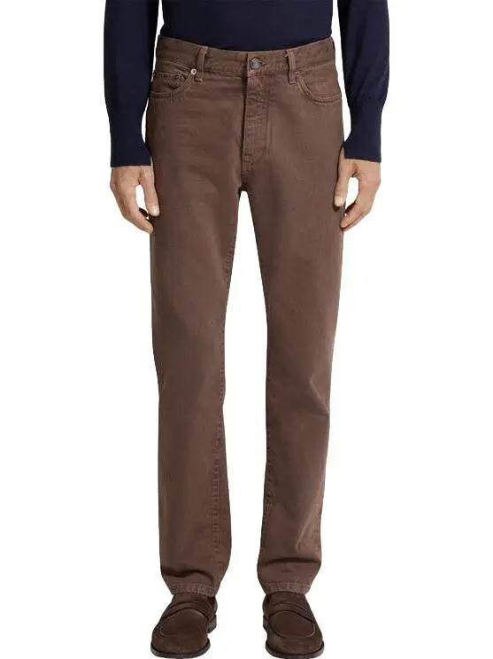 Zegna Roccia City Fit Jeans - Brown