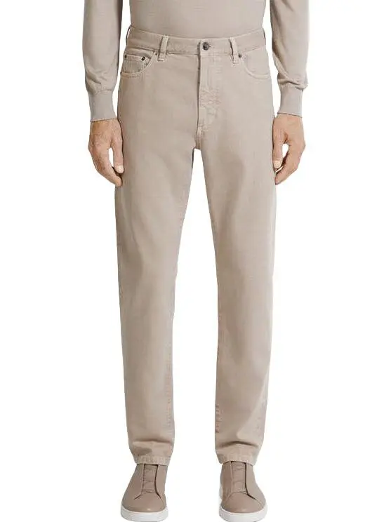 Zegna Roccia City Fit Jeans - Light Taupe