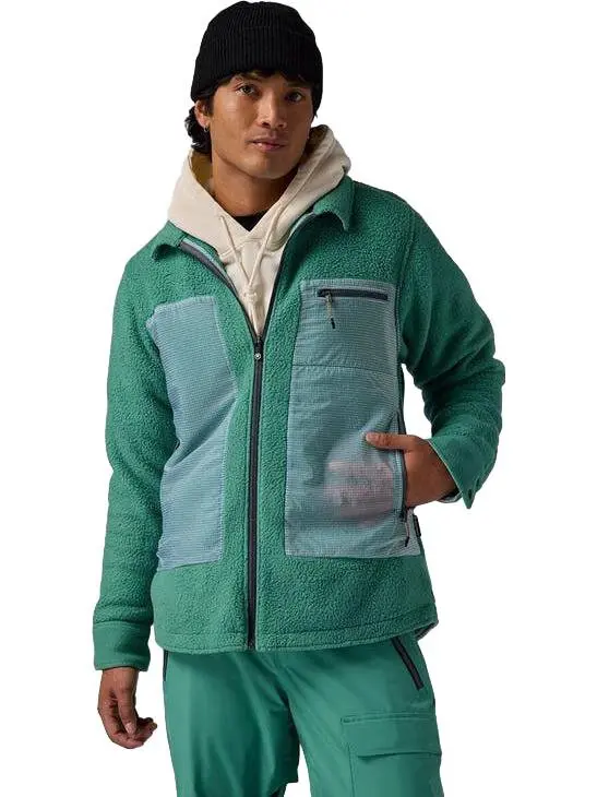 BACKCOUNTRY Wander Pile-fleece Shirt Jacket - Gearhead Green