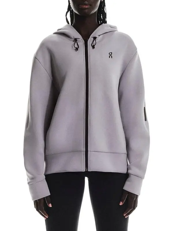 On Focus Tech Full Zip Hoodie - Pale Lilac
