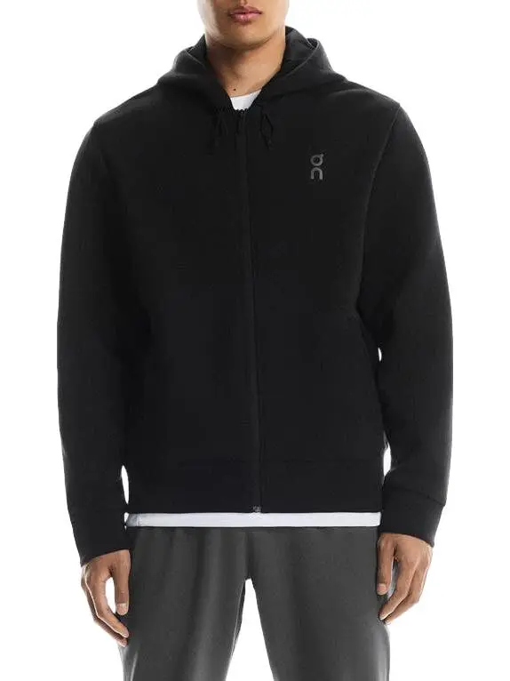 On Focus Tech Zip Hoodie - Black