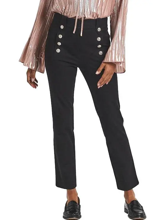 Derek Lam 10 Crosby Robertson Slim Straight-leg Pants - Black