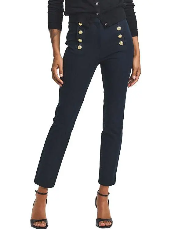 Derek Lam 10 Crosby Robertson Slim Straight-leg Pants - Midnight