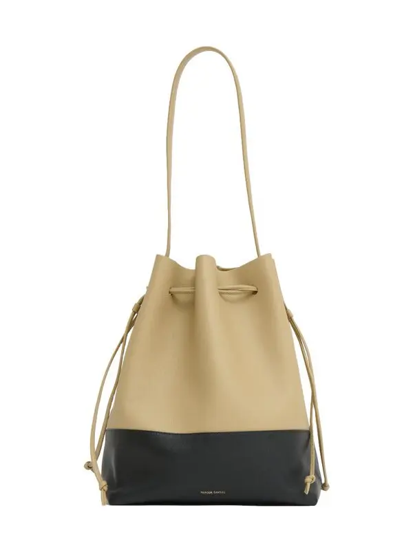 MANSUR GAVRIEL Drawstring Cabas - Khaki/black