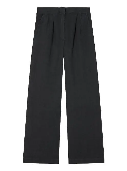VIR VITA Marina Linen Trouser - Black