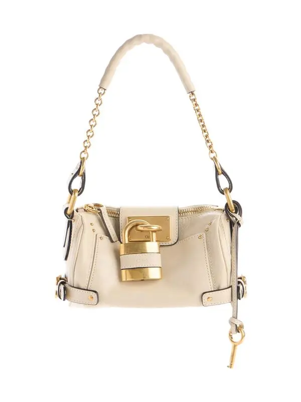 Chloé Small Paddington Leather Shoulder Bag - Cloudy Cream