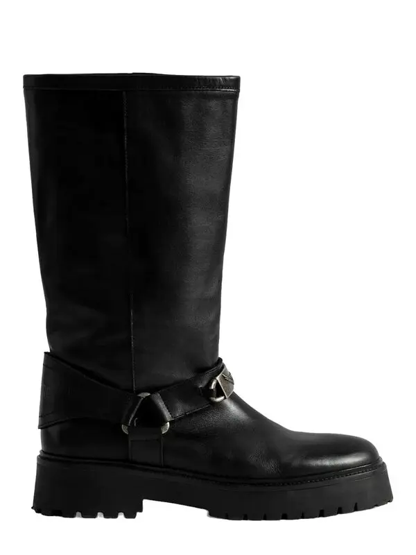 Zadig&Voltaire Angie Buckle-strap Boots - Black