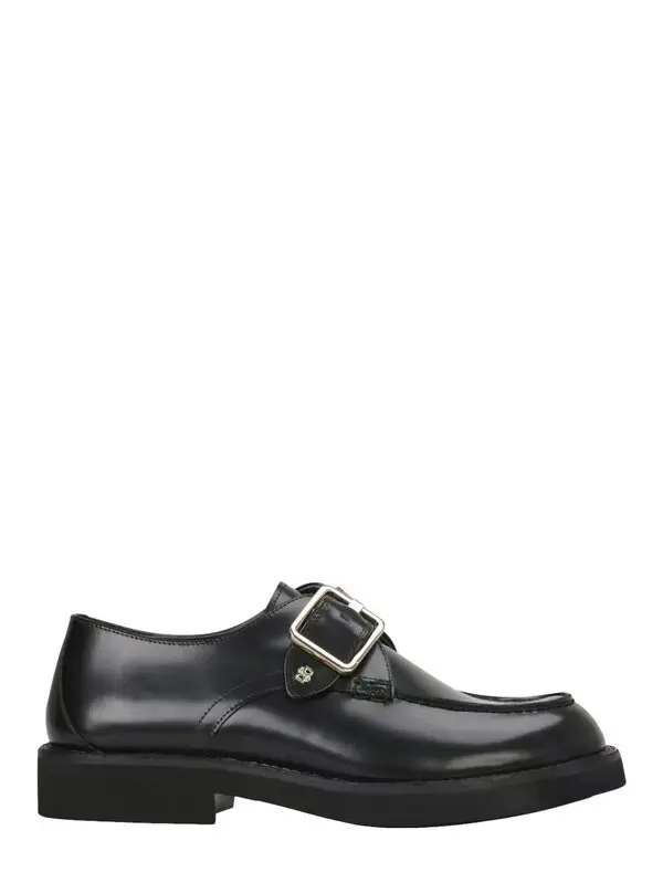 BOSS Buckled Leather Loafers - 001