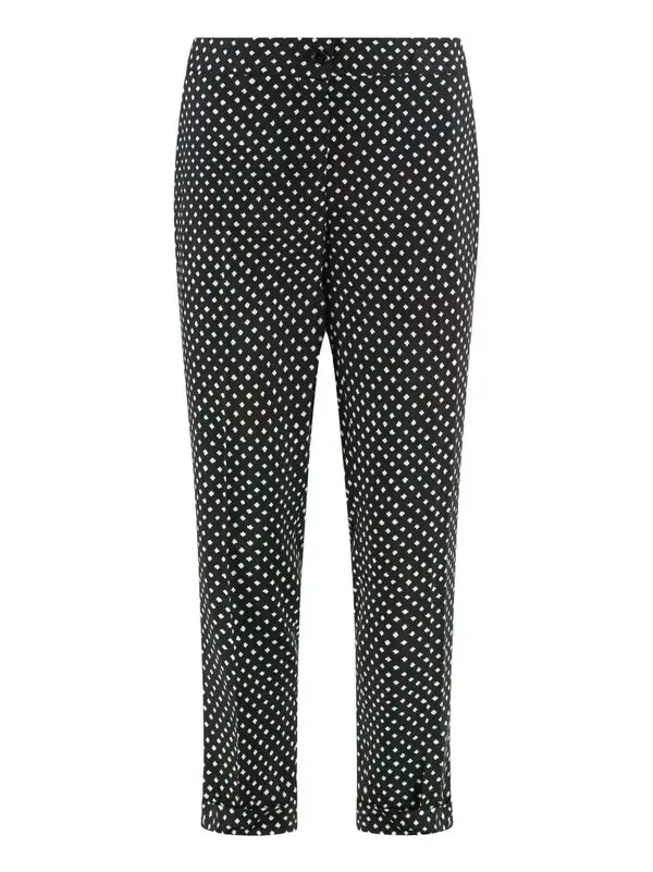 Etro Polka-dot Cropped Trousers - Black