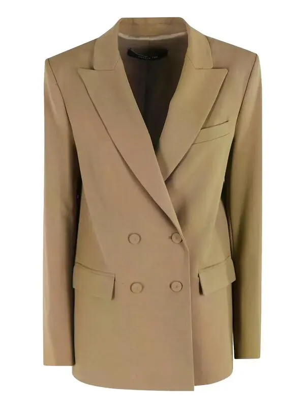 Federica Tosi Double-breasted Blazer - Brown