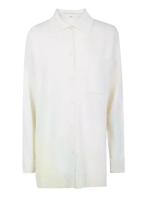 Max Mara Chest-pocket Cardigan - White