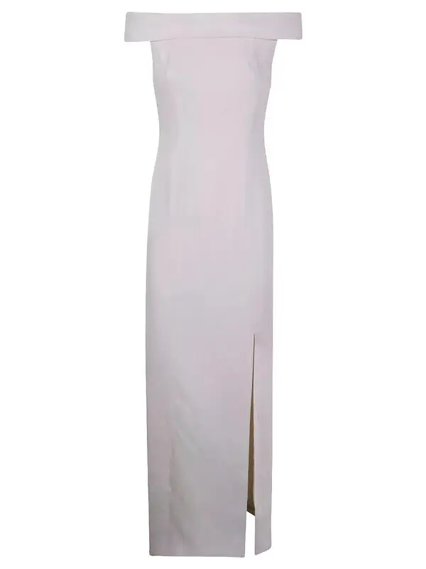 Ralph Lauren Off-shoulder Side-slit Dress - Neutrals