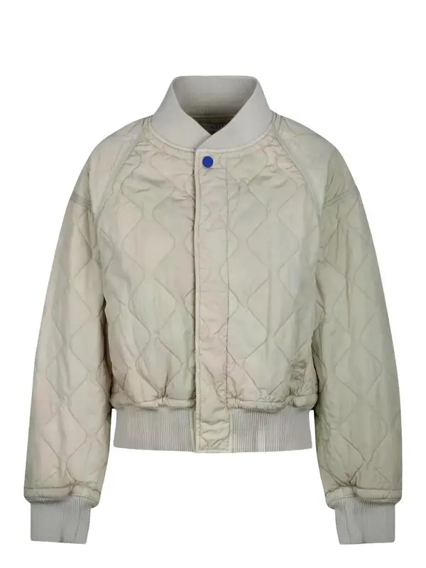 Burberry Padded Bomber Jacket - Neutrals
