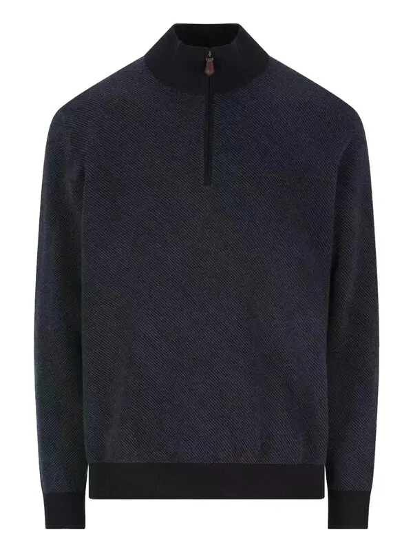 Loro Piana Roadster Half-zip Sweater - Blue