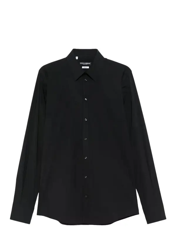 Dolce & Gabbana Long-sleeve Buttoned Shirt - Black