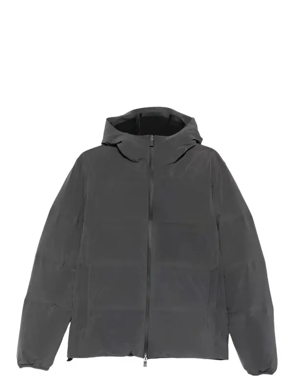 Herno Hooded Quilted Coat - Grey