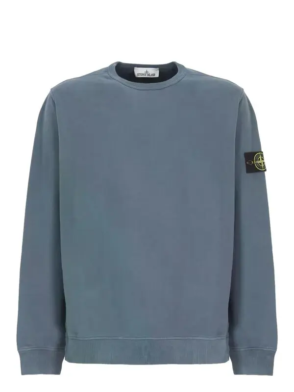 Stone Island Compass-motif Sweater - Blue