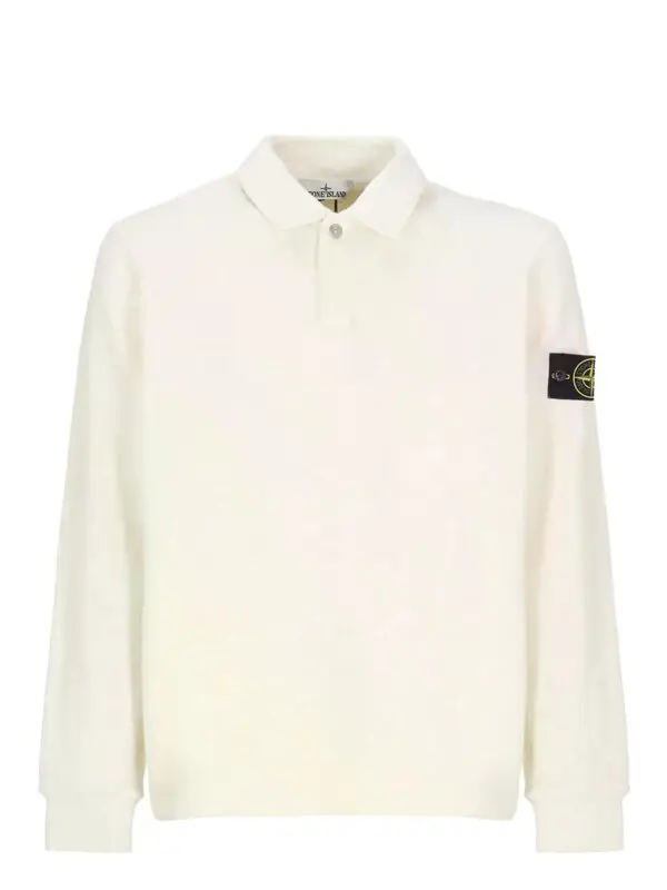 Stone Island Compass-motif Polo Shirt - Neutrals