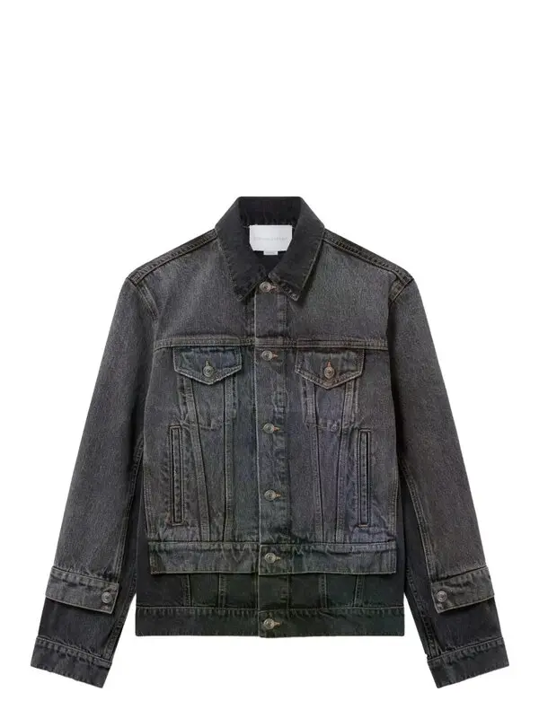 Stella McCartney Double-layered Denim Trucker Jacket - Grey
