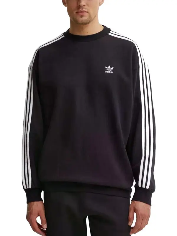 Adidas Three-stripe Sweatshirt - Black