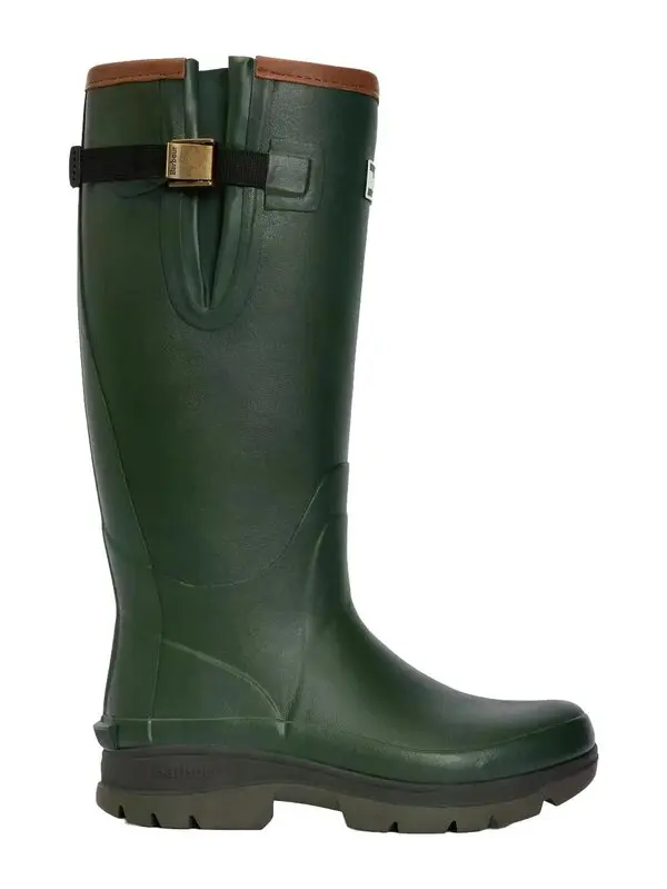 Barbour Tempest Buckled Rain Boots - Green
