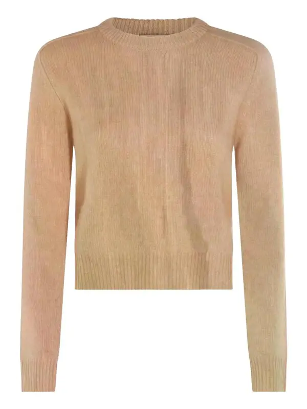 KUJTEN Crew Neck Cashmere Sweater - Neutrals
