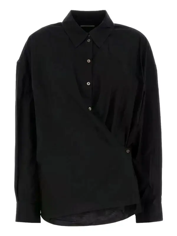 LEMAIRE Cotton-blend Shirt - Black